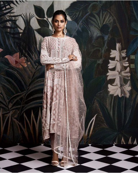 Buy Marissa Mint Green Kurta Kurta Set - Falguni Shane Peacock